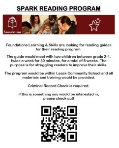 Sparks Reading Program – Village of Leask